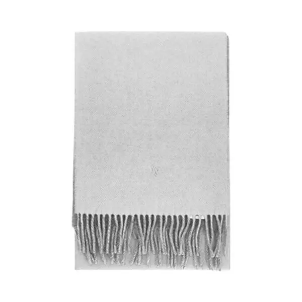 Polo Ralph Lauren Classic Double Faced Recycled Wool Scarf /light Vintage Heather - Cream