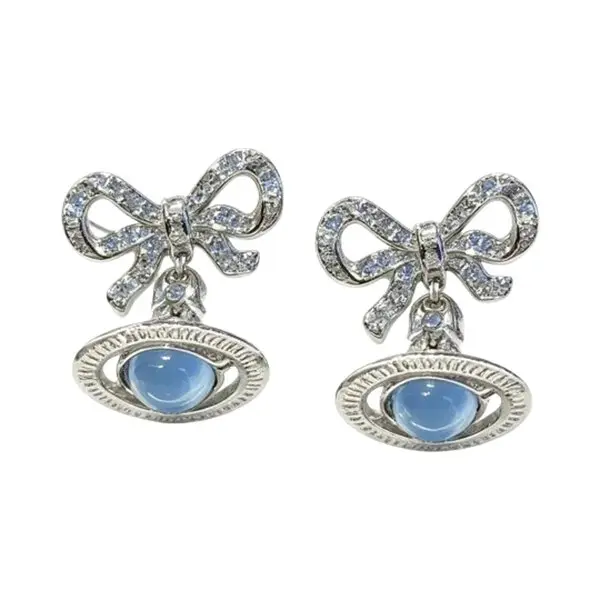 VIVIENNE WESTWOOD Octavie Earrings 'platinumaqua