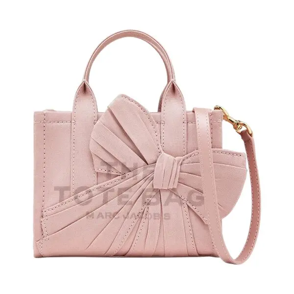 Marc Jacobs Oversized Bow Canvas Crossbody Tote Bag