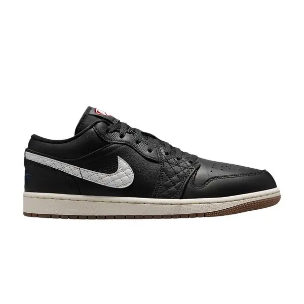 JORDAN 1 Low Se 'off Noir University Red - Black