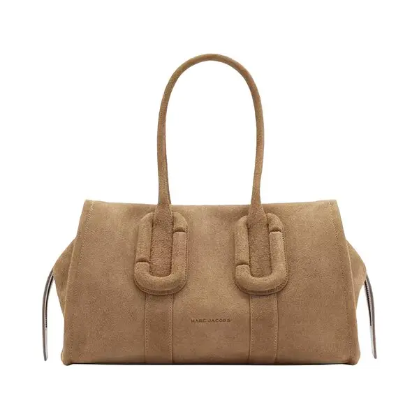 Marc Jacobs Hairy Suede Babe City Tote Bag 'hazelnut