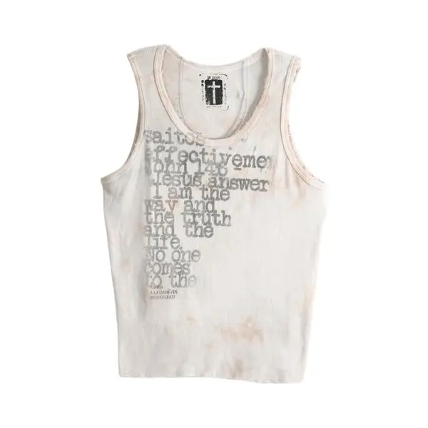 SAITOS Faded Text Tank