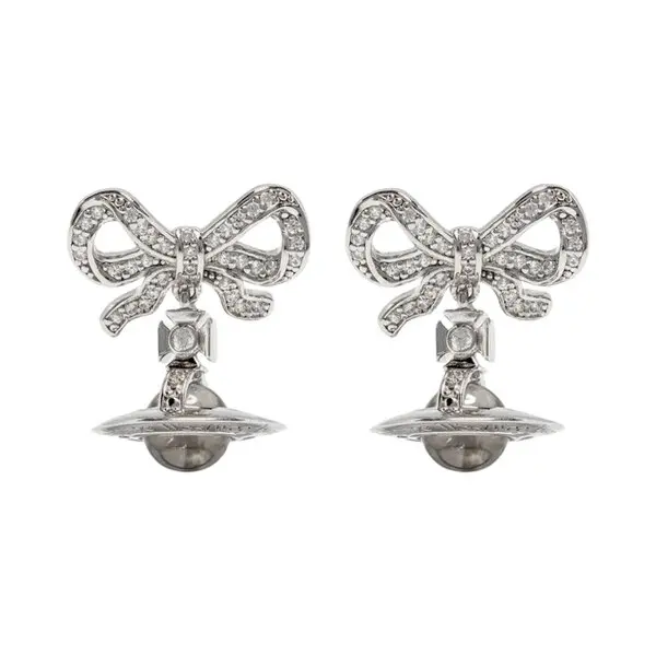 VIVIENNE WESTWOOD Octavie Earrings 'platinum/white/clear