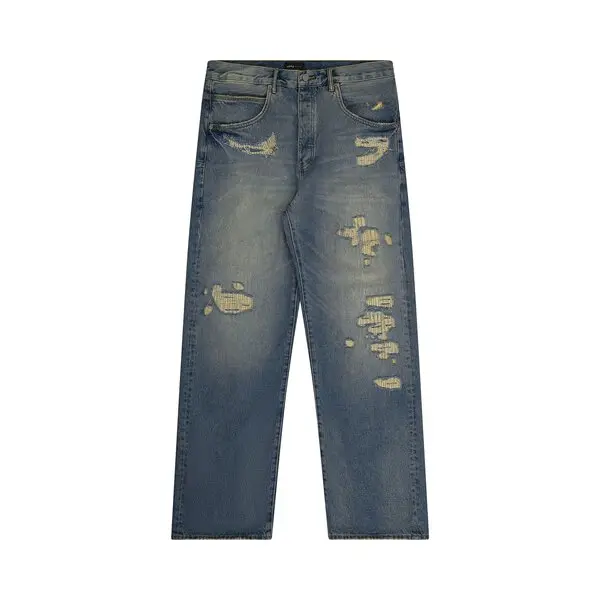 PURPLE BRAND Repair Destroy 'mid Indigo