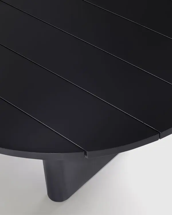 Quince Curved Powder-coated Aluminum Outdoor Coffee Table