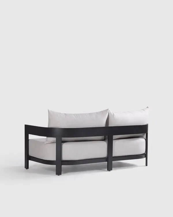 Quince Curved Powder-coated Aluminum Outdoor Sofa