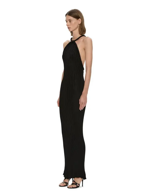 Christopher Esber Nyx Knit Halterneck Column Dress