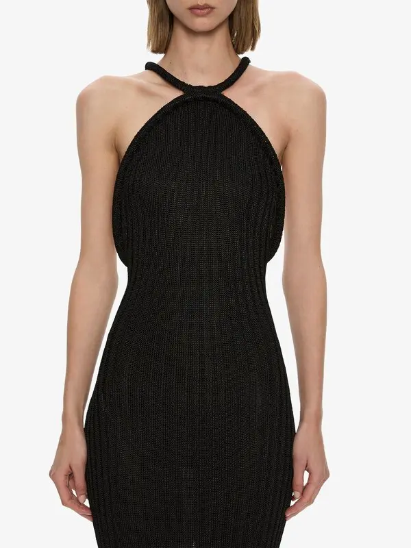 Christopher Esber Nyx Knit Halterneck Column Dress