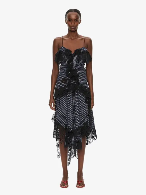 Christopher Esber Embroidered Handkerchief Envelope Cami Dress