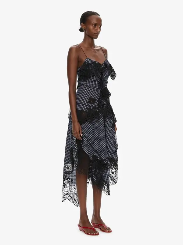 Christopher Esber Embroidered Handkerchief Envelope Cami Dress