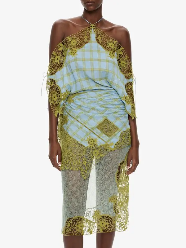 Christopher Esber Embroidered Handkerchief Envelope Dress