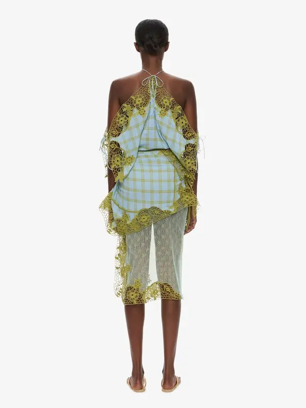 Christopher Esber Embroidered Handkerchief Envelope Dress