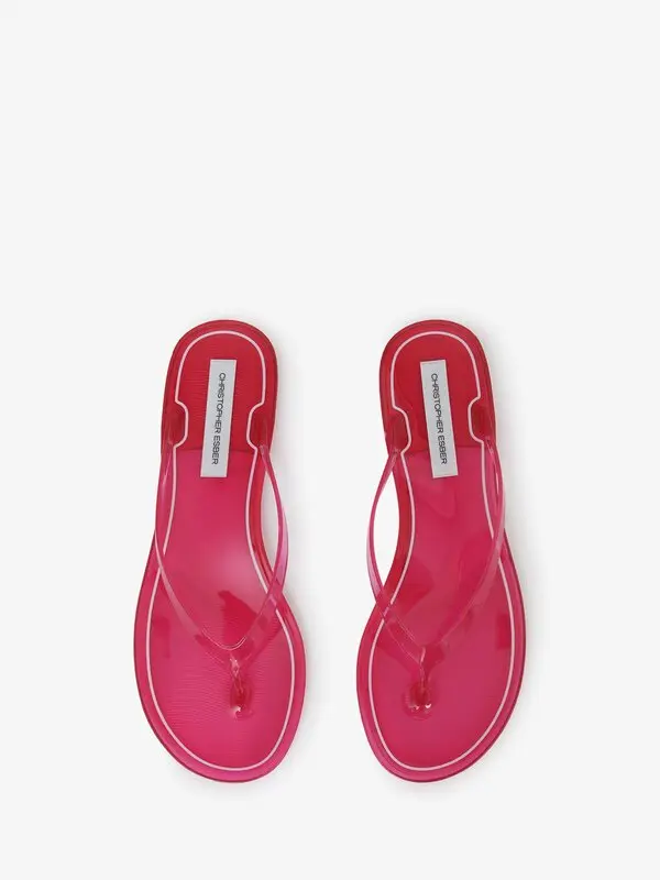 Christopher Esber Jo Flip Flop - Grenadine