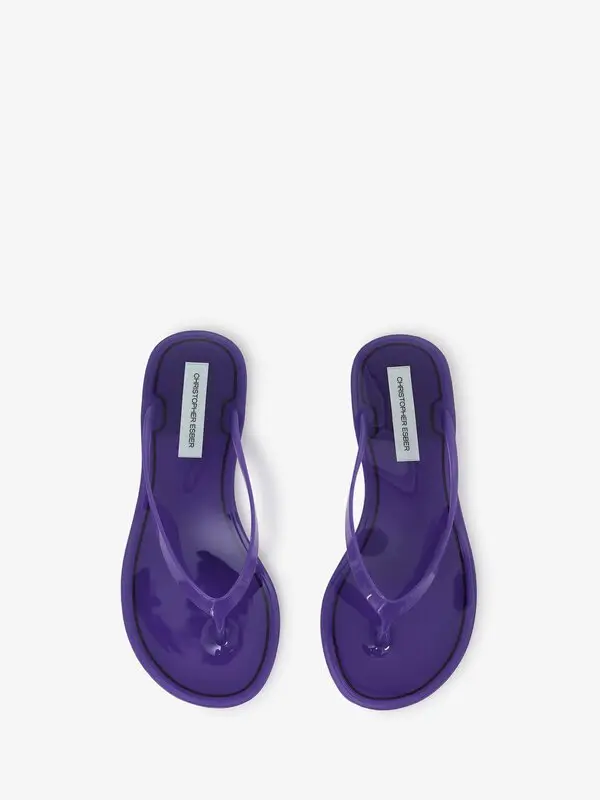Christopher Esber Jo Flip Flop - Grape