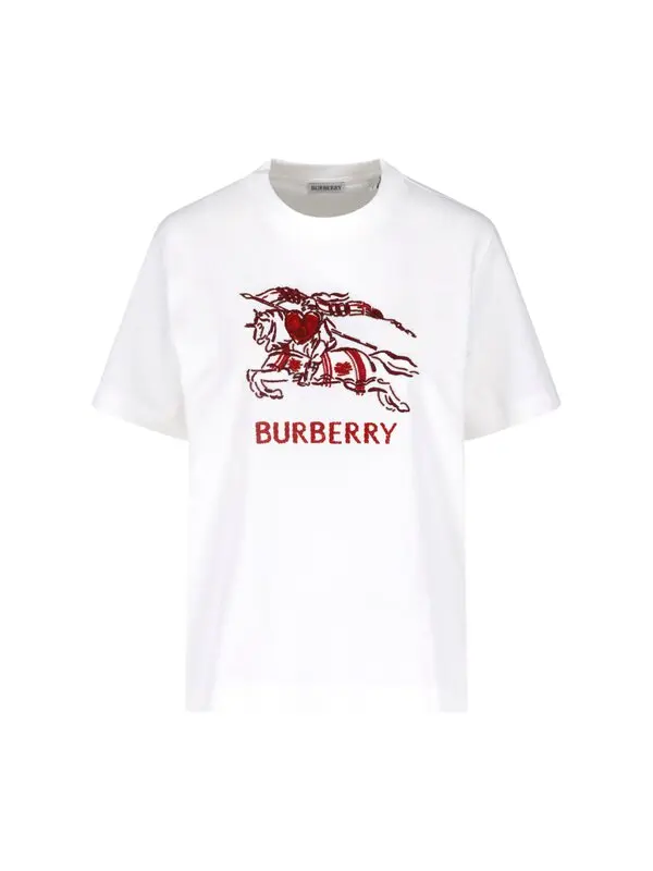 Burberry Graphic Cotton T-shirt - White