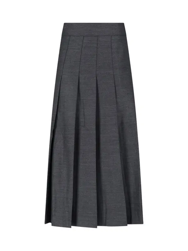 RÓHE Pleated Midi Skirt