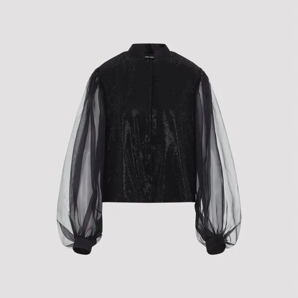 Giorgio Armani Embroidered Silk Shirt For