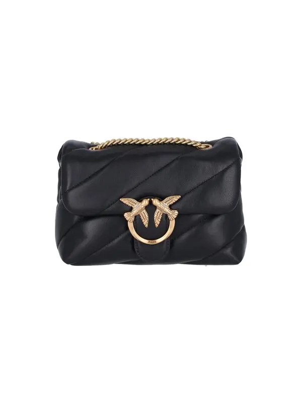 Pinko Mini Quilted Shoulder Bag With Chain Strap