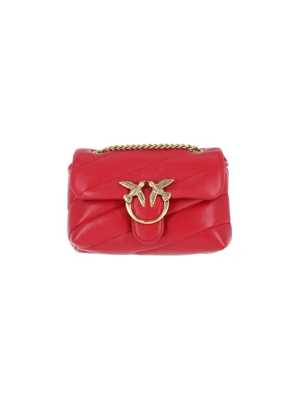 Pinko Quilted Mini Crossbody Bag With Chain Strap