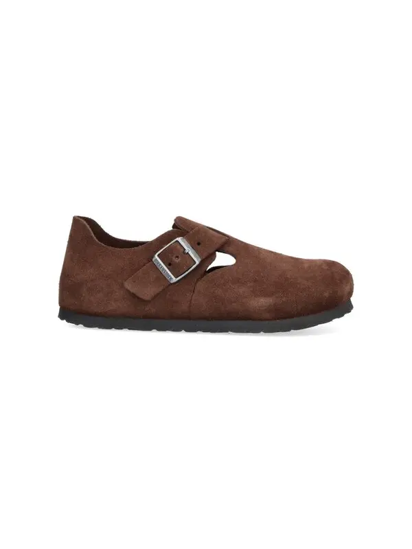 BIRKENSTOCK Suede Slip-on Clog With Buckle