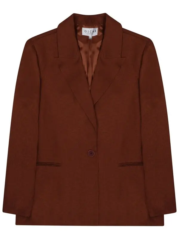 OSCAR THE COLLECTION Tailored Single-button Blazer