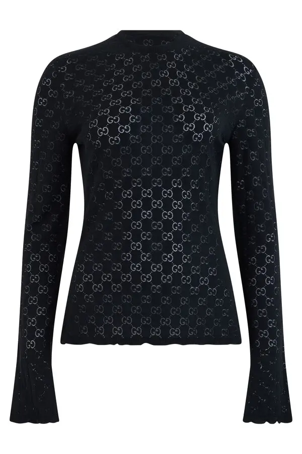 Gucci Long Sleeve T-shirt With Monogram