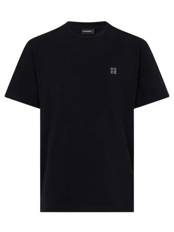 Dsquared2 Logo Graphic Crewneck T-shirt - Black