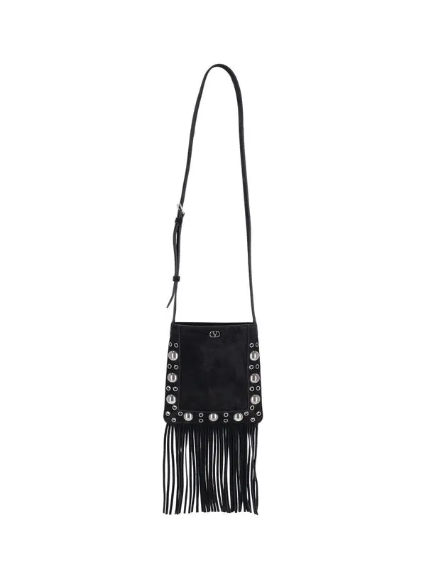Valentino Garavani Studded Fringe Crossbody Bag