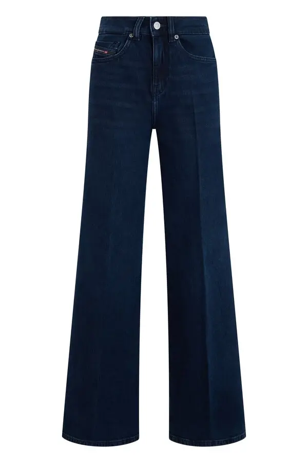 DIESEL® Denim Cotton Wide-leg Jeans For