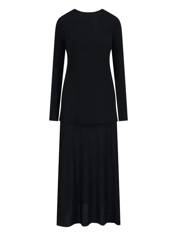 JIL SANDER Long Sleeve Maxi Dress