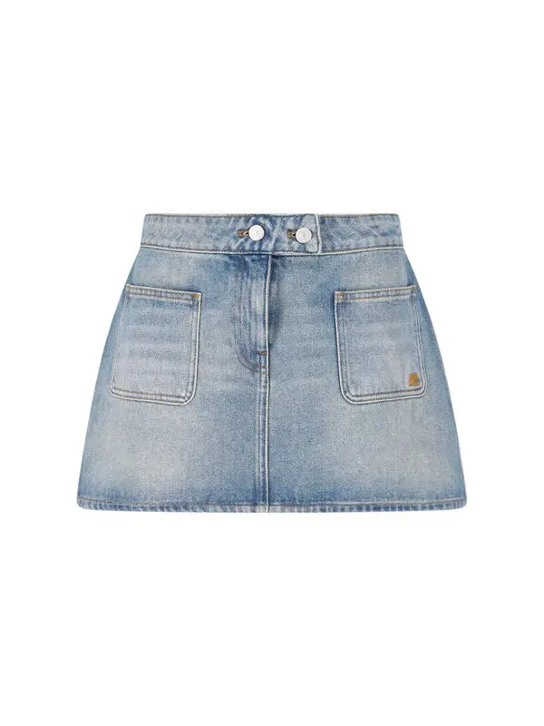 COURREGES Denim Mini Skirt