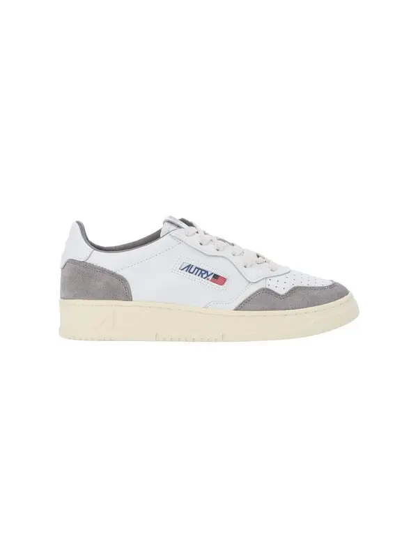 AUTRY Leather And Suede Low-top Sneakers - White