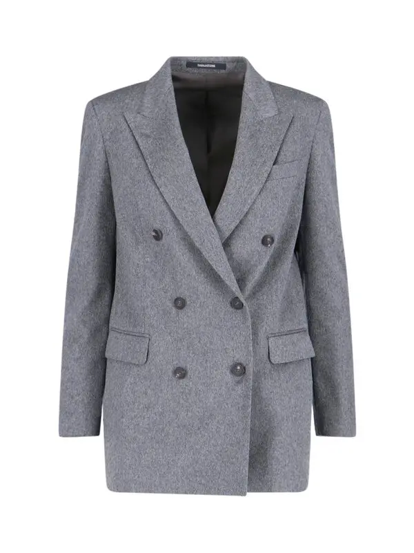 Tagliatore Double-breasted Tailored Blazer - Grey