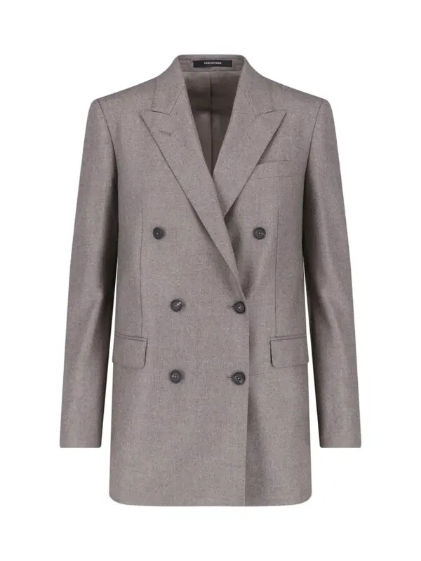 Tagliatore Double-breasted Tailored Blazer - Grey