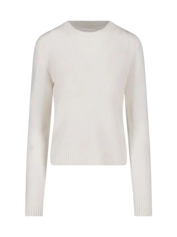 LISA YANG Crewneck Knit Sweater - White