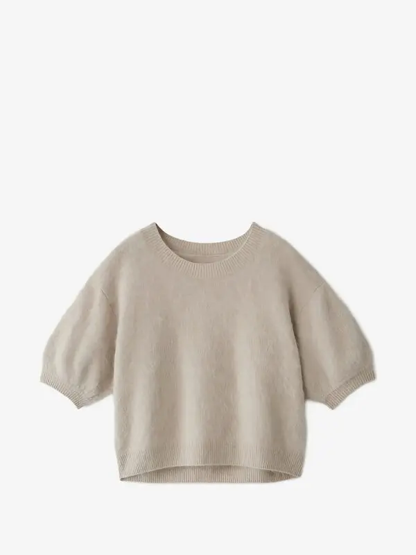 LISA YANG Brushed Cashmere Crewneck Sweater