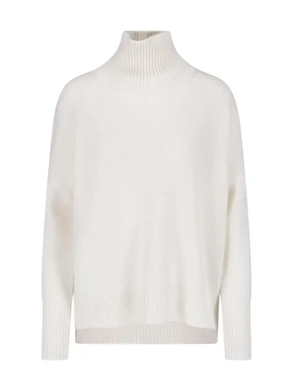 LISA YANG Ribbed Knit Turtleneck Sweater