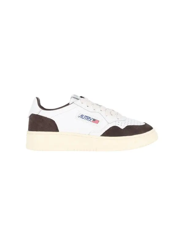 AUTRY Low-top Leather And Suede Sneakers - White