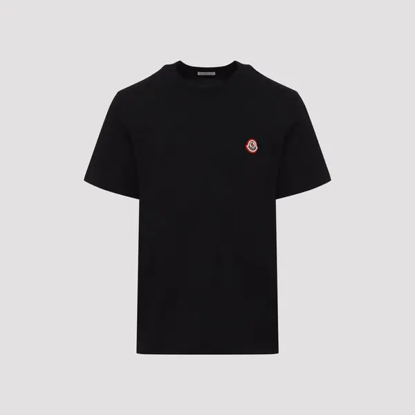 Moncler Cotton Crewneck T-shirt With Logo Patch