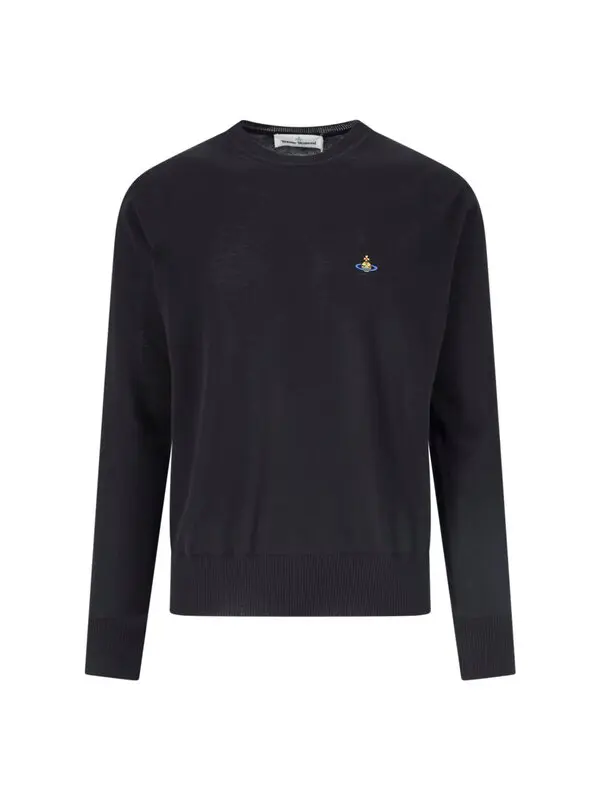 VIVIENNE WESTWOOD Embroidered Orb Crewneck Sweater