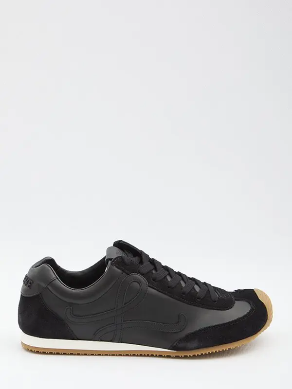 Loewe Ballet Runner 2.0 Leather Sneakers For - Black