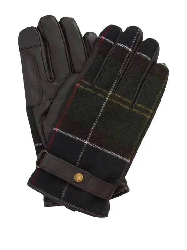 Barbour Heritage Plaid Waxed Gloves