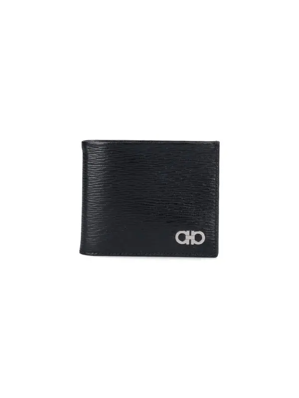 FERRAGAMO Textured Leather Bifold Wallet