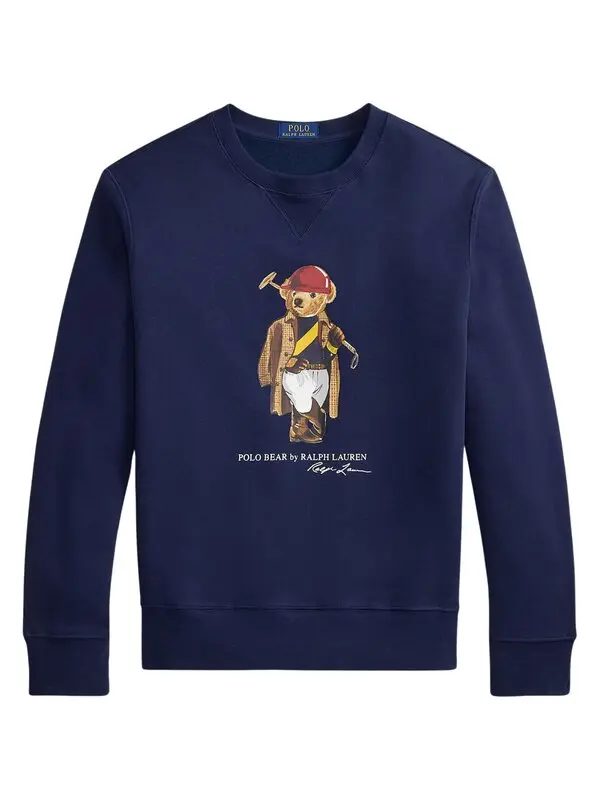 Ralph Lauren Polo Bear Graphic Crewneck Sweatshirt - Blu
