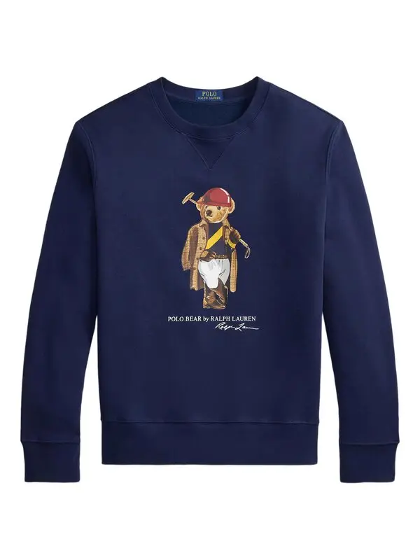 Ralph Lauren Polo Bear Graphic Crewneck Sweatshirt - Blu