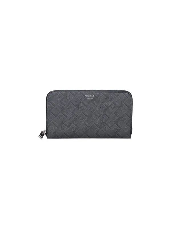 FERRAGAMO Monogram Zip-around Wallet