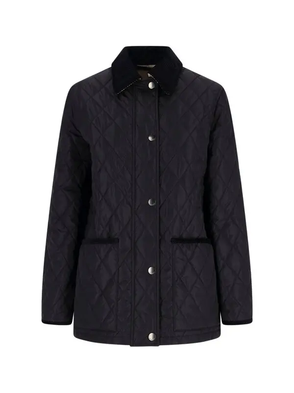 Burberry Quilted Stand Collar Jacket