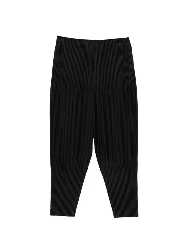 Issey Miyake Homme Plissé Pleated Trousers - Black