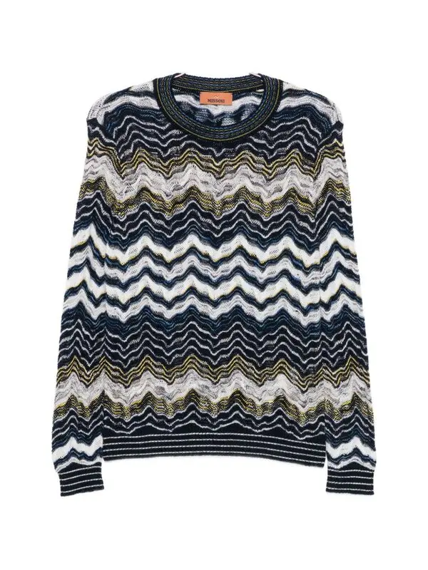 Missoni Zig Zag Motif Wool Sweater