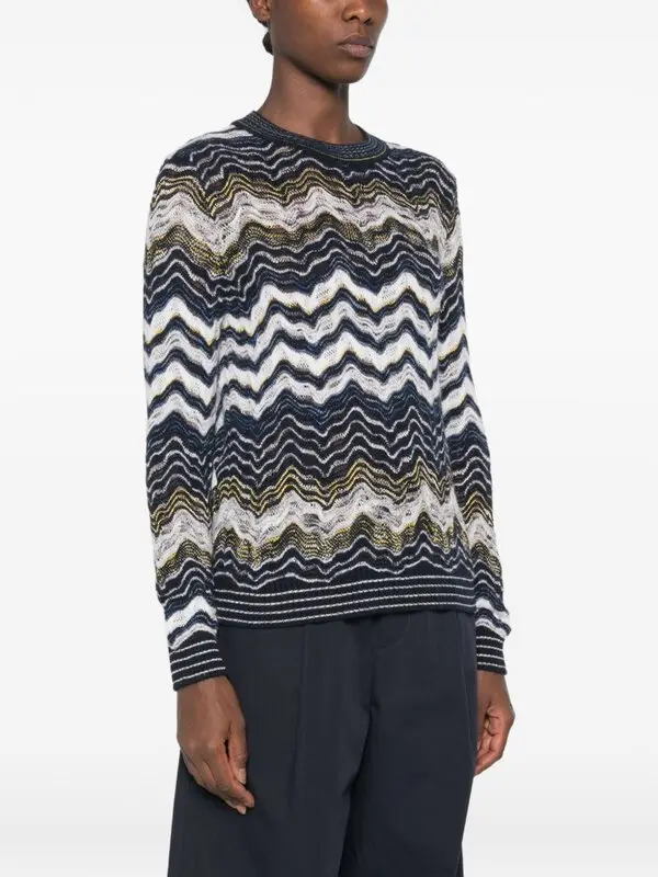 Missoni Zig Zag Motif Wool Sweater